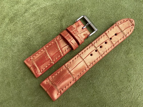 26mm 24mm 22mm 21mm 20mm 19mm 18 16 Copper genuine ali Leather Watch ...