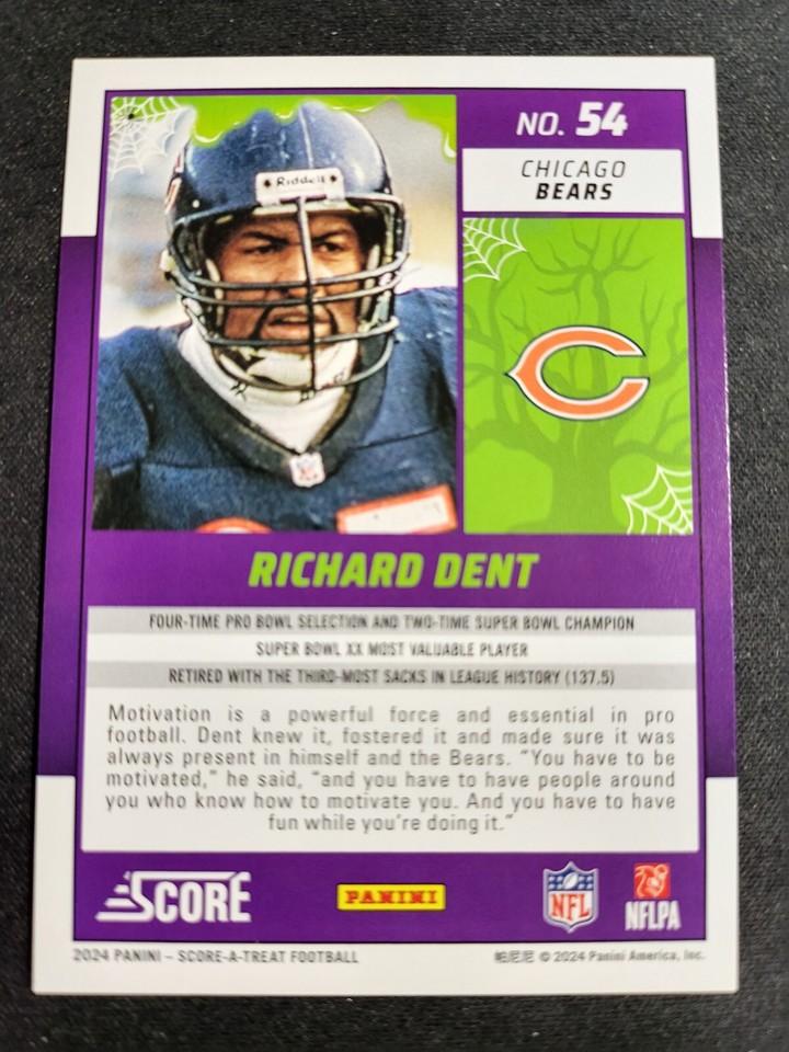 2024 Score A Treat Bats Richard Dent Card #54 Bears HOF | eBay