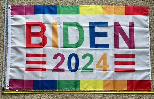 Joe Biden Flag FREE SHIPPING RAINBOW Biden 2024 LGBTQ President 3x5 ...