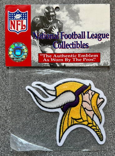 MINNESOTA VIKINGS OFFICIAL NFL FOOTBALL TEAM LOGO PATCH MINT IN ...