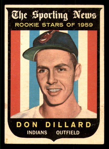 1959 Topps #123 Don Dillard Very Good RC Rookie Indians ID:391692 | eBay