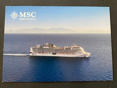 MSC MERAVIGLIA... MSC CRUISES post card | eBay