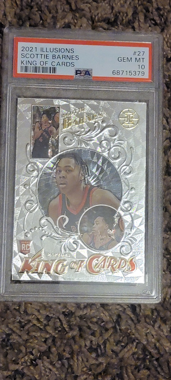 2021 Illusions Basketball SCOTTIE BARNES - KING OF CARDS RC - RAPTORS ...