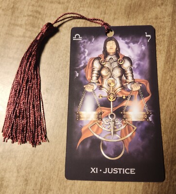 Justice- Dream Tarot Bookmark Oracle Card Art Deck Gift, Purified ...