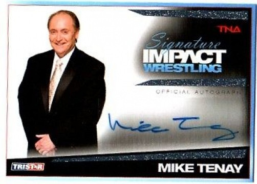 TNA Mike Tenay 2011 Signature Impact Silver Autograph Card SN 60 of 99 ...
