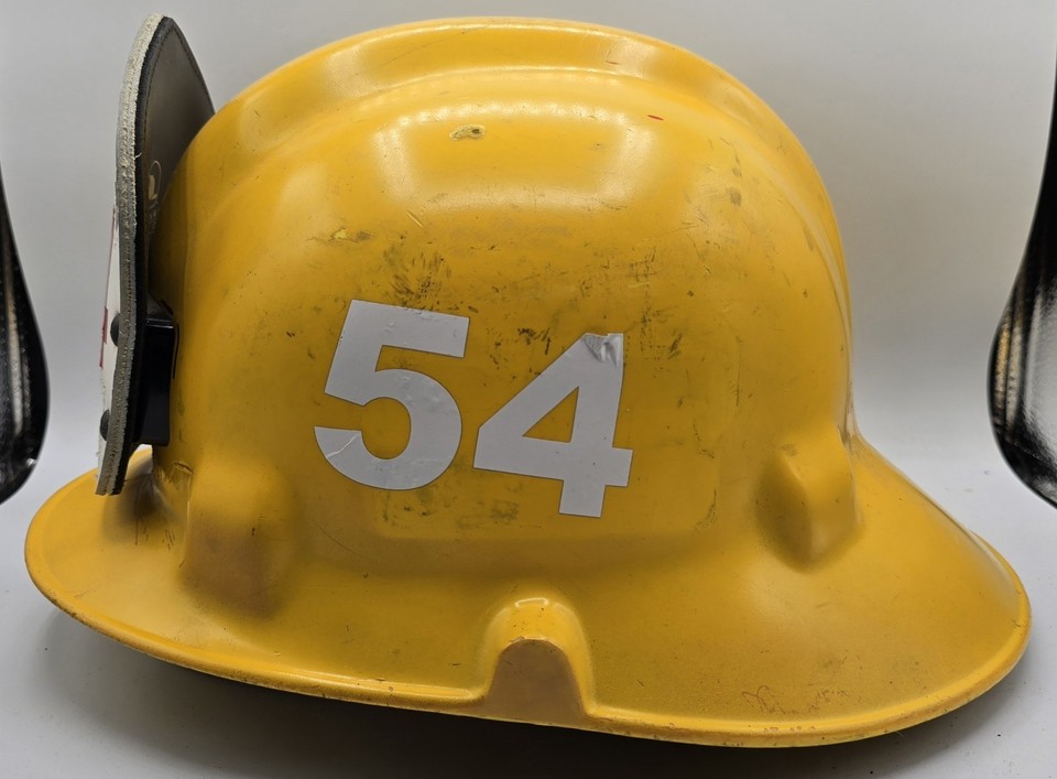 Los Angeles Station 54 Fire Department LAFD Leather Front Engine Helmet ...
