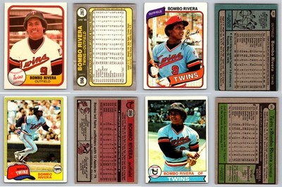 Bombo Rivera 4 Card Lot - Topps Minnesota Twins 1979 1980 1981 | eBay
