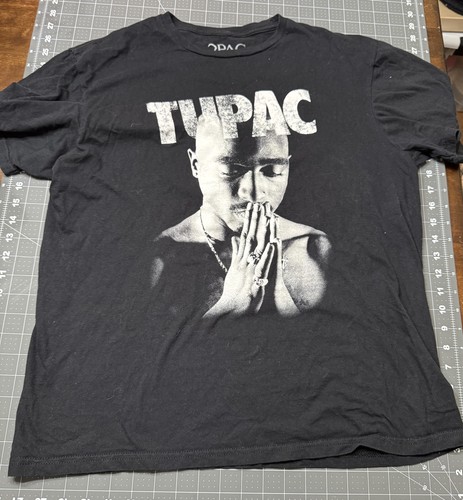 Tupac Shakur Mens Official Licensed 2Pac Prayer Graphic Hip Hop Rap T ...