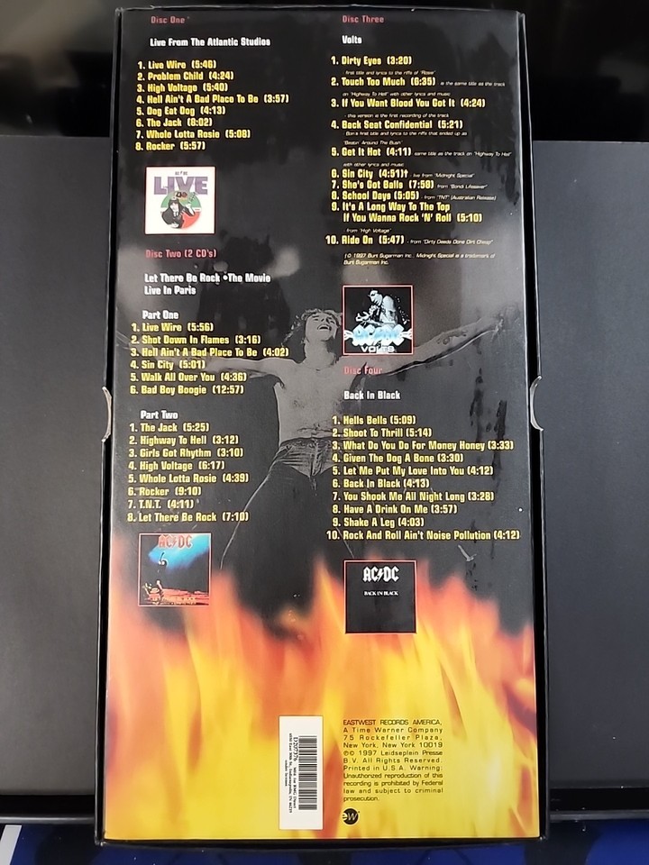 AC/DC BONFIRE JAPANESE 4 CD BOX SET - NO LYRIC BOOK - RARE ORIGINAL | eBay