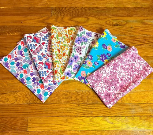 Nice! Vintage Feed Sack Fabric Lot Partial Farm House Tiny Floral 1930s ...