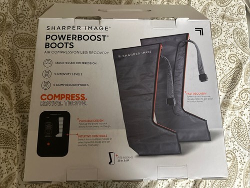 Sharper Image Powerboost Boots Air Compression Leg Massager Open Box | eBay
