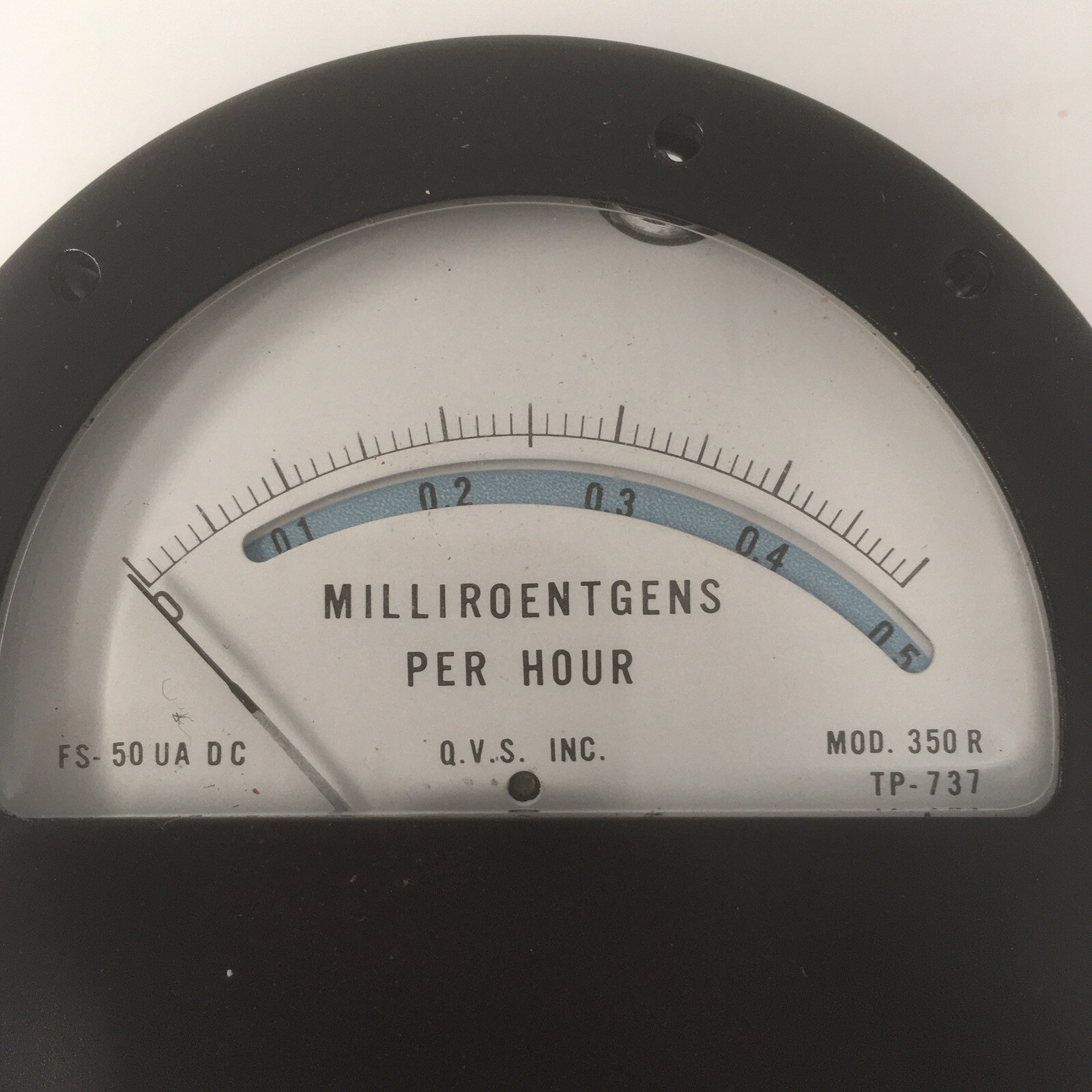 NEW QVS Inc. Roentgen Meter FS=50UADC 350R Geiger Counter Dial | eBay
