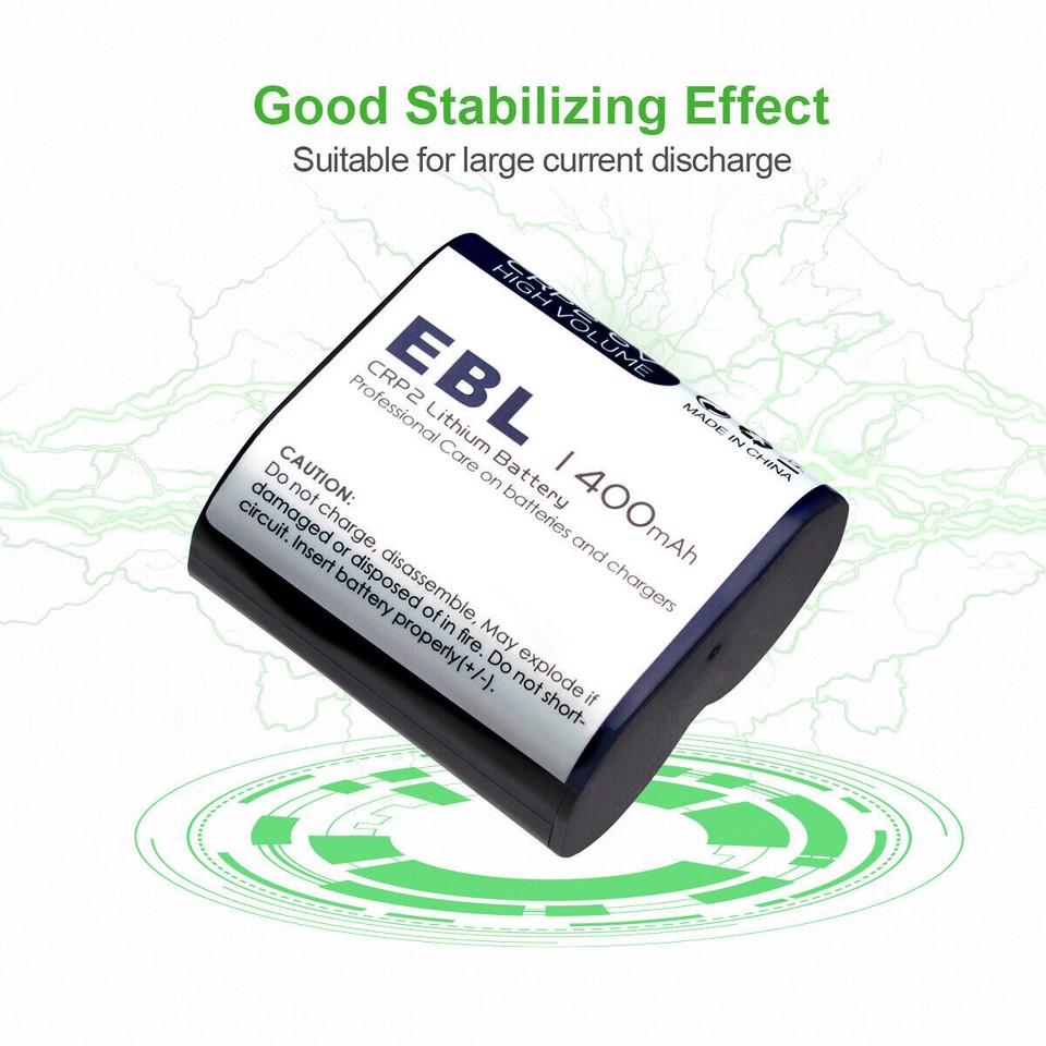 EBL 6V CR-P2 Lithium Batteries 1400mAh 223A DL223A EL223AP Photo ...