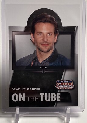 2015 Panini Americana On the Tube Die-Cut Bradley Cooper Card #25 W/Top ...