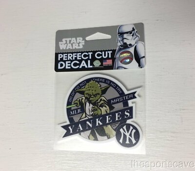 New York Yankees Star Wars Yoda Perfect Cut Die Cut Decal Sticker 3x3 ...