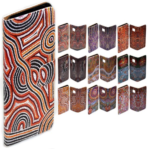 For OPPO Series - Aboriginal Art Theme Print Wallet Mobile Phone Case ...