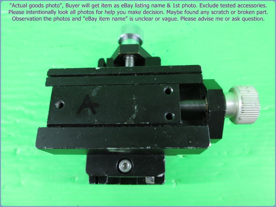 CHUO SEIKI RX-X.Y Linear Stage Positioner, Manual Stage, XY Axis,Travel ...