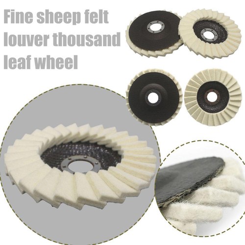 Wool Flap Felt Disc Angle Grinder Polishing Buffing Wheel For Metal ...