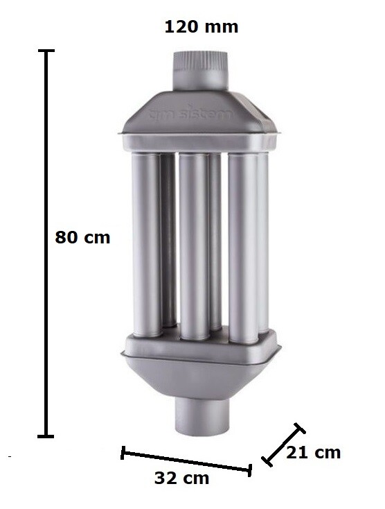 4,7'' / 120mm Flue Pipe Heat Exchanger Radiator Woodburner Fireplace ...