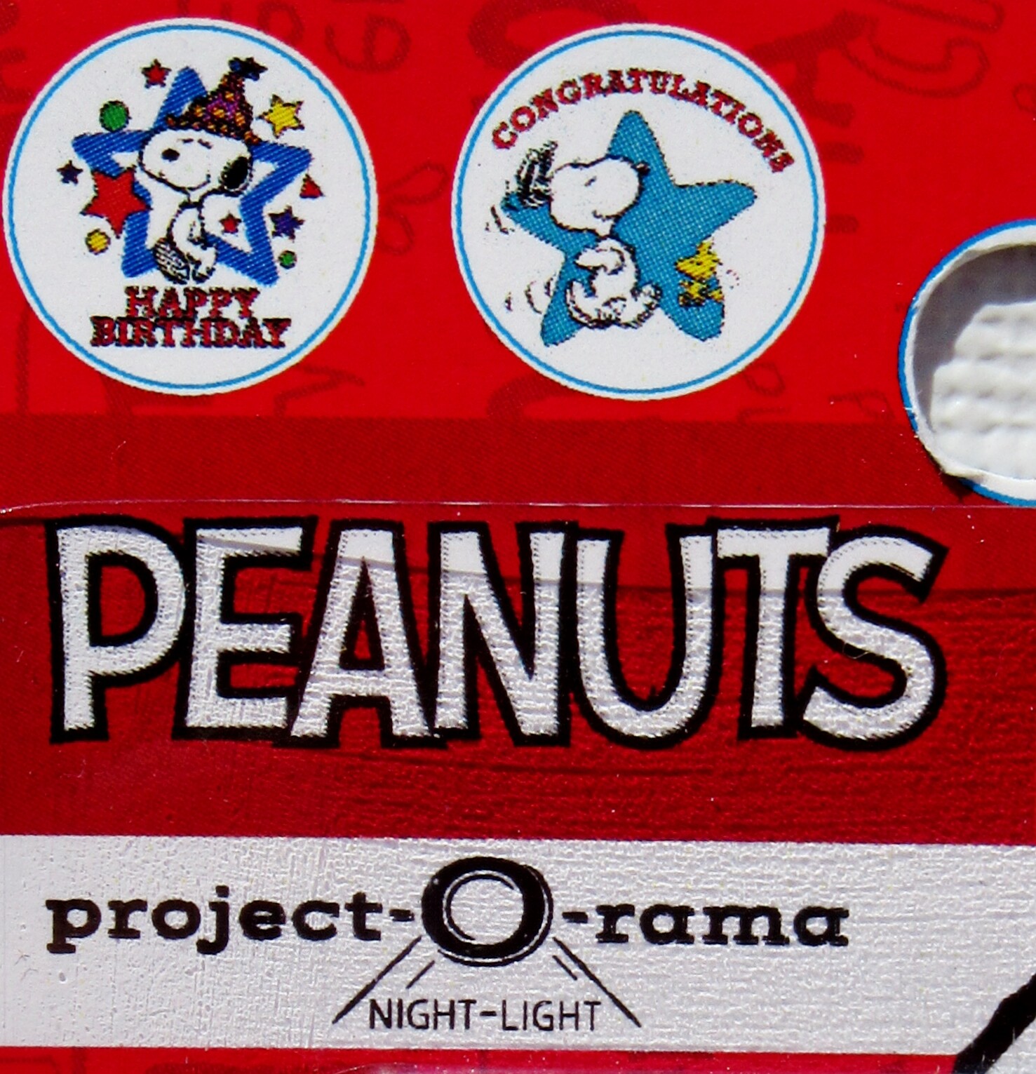 NEW SETS OF 2 PEANUTS SNOOPY PROJECT-O-RAMA PROJECTOR NIGHT LIGHT ...
