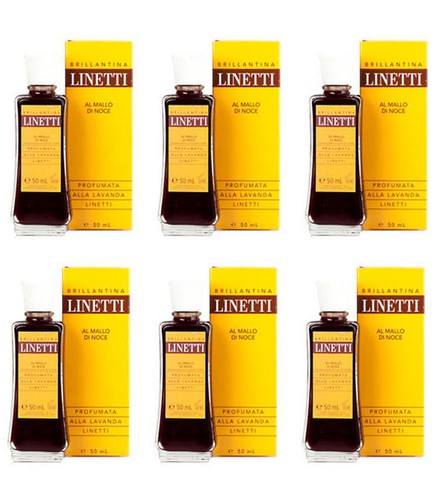 6pz LINETTI BRILLANTINA AL MALLO DI NOCE Profumata alla Lavanda per ...