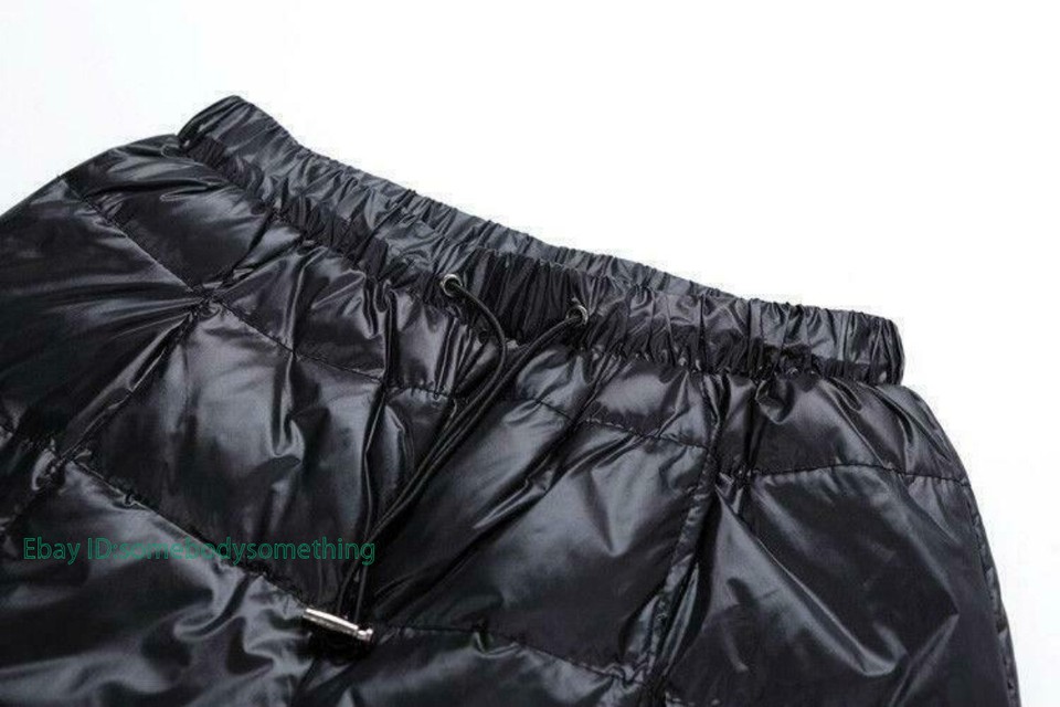 New Men Women Ultralight Puffer 90% Duck Down Pants Winter Warm Outdoor ...