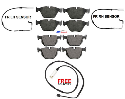 FOR BMW 3 Series E92 4.0 2009- FRONT & REAR BRAKE PADS & SENSORS SET ...