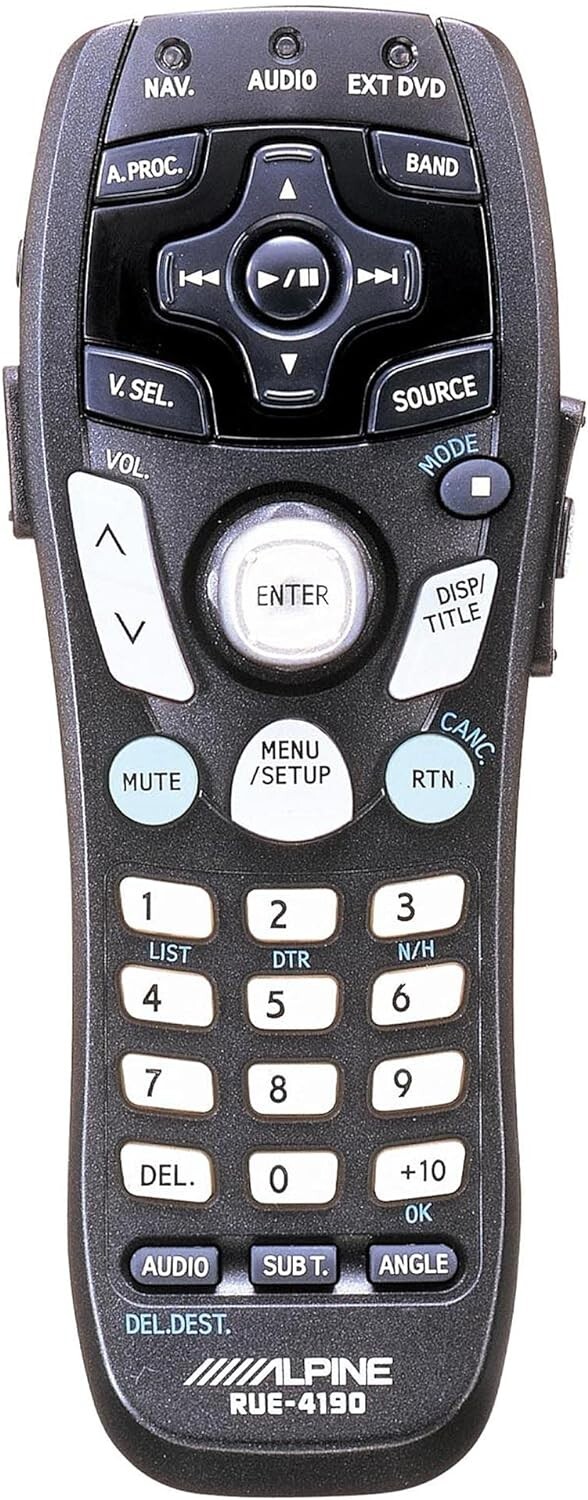 Alpine RUE-4190 Universal Audio/Navigation/DVD/TV Tuner Remote Control ...