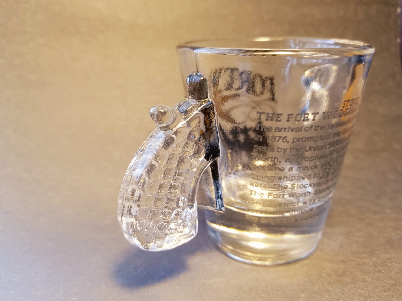 1 VINTAGE GUN SHOT GLASS FORT WORTH STOCKYARDS | eBay