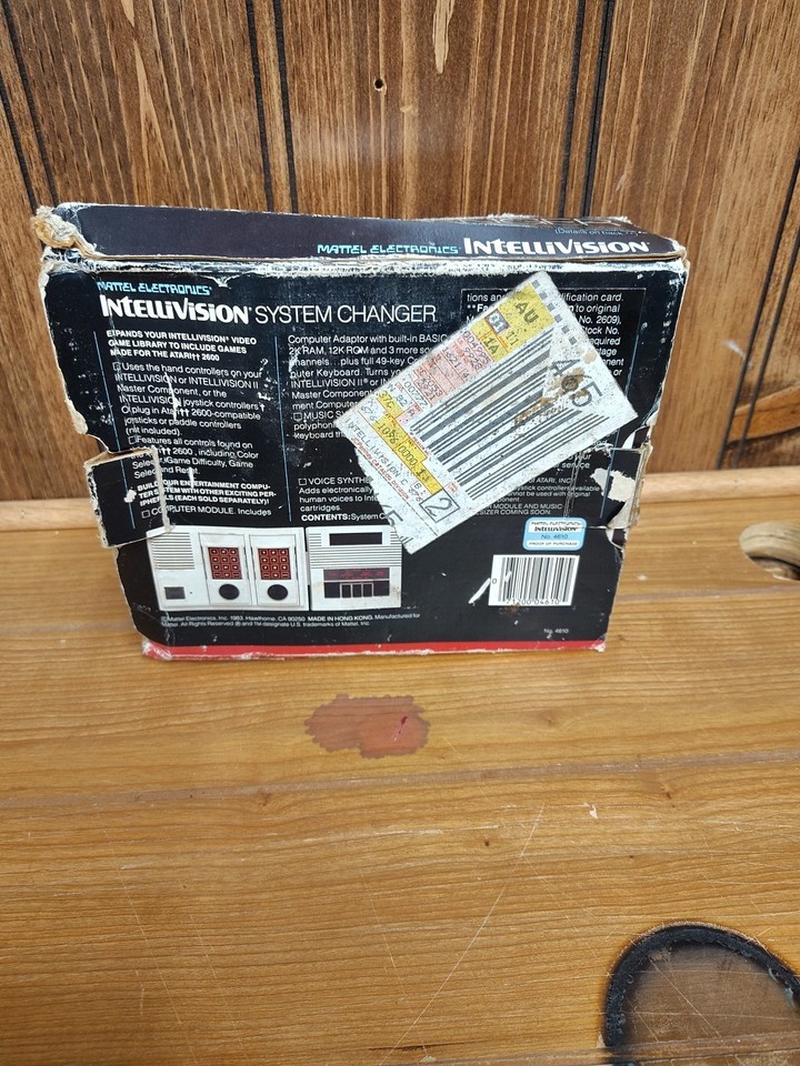 Mattel Electronics Intellivision System Changer Untested | eBay