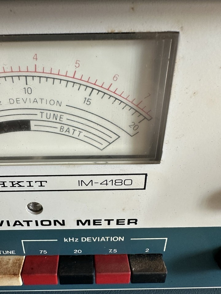 Heathkit Model IM-4180 FM Deviation Meter Untested | eBay