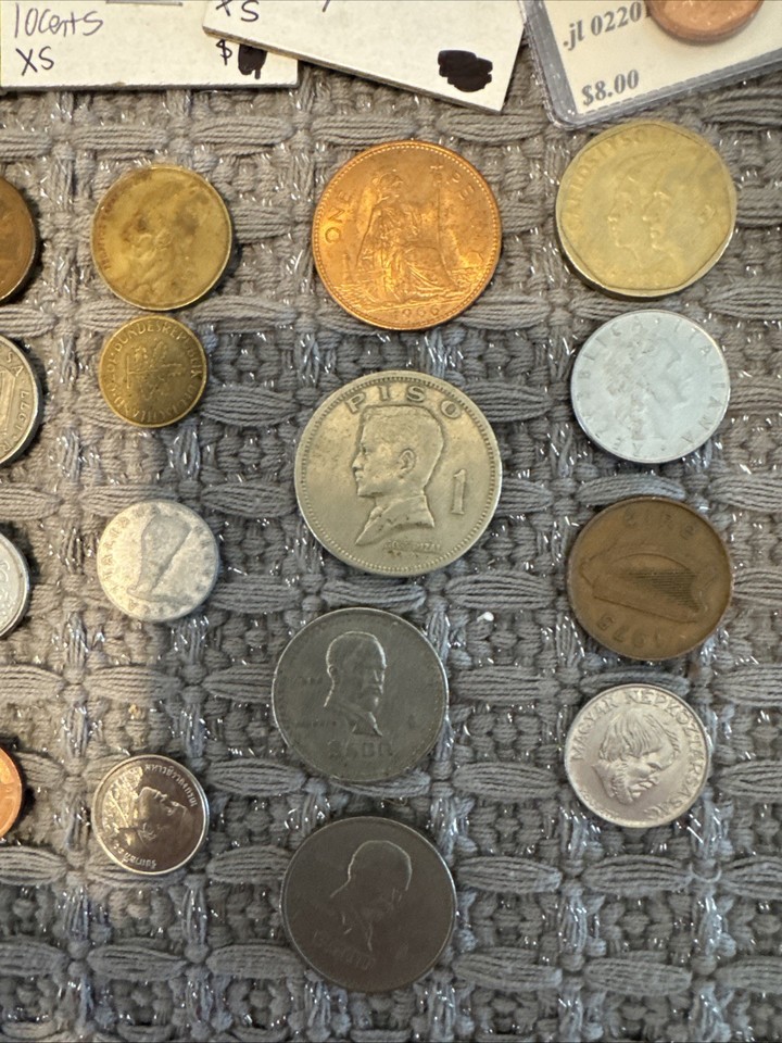 World Money Lot 44 Coin and 2 Note See Description All Different ...