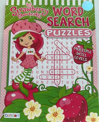 Bendon Strawberry Shortcake Word Search Puzzles American Greetings Book ...