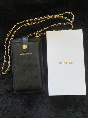 Chanel GWP/Novelty Black Coco Crush Phone and Card Case - Detachable ...