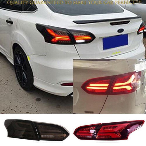 For Ford Focus Tail Lights Assembly 2015-2018 Smoke / Red Color LED ...