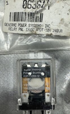Generac 063617 Panel Relay 12VDC DPDT 10A 240VA New Free Shipping | eBay