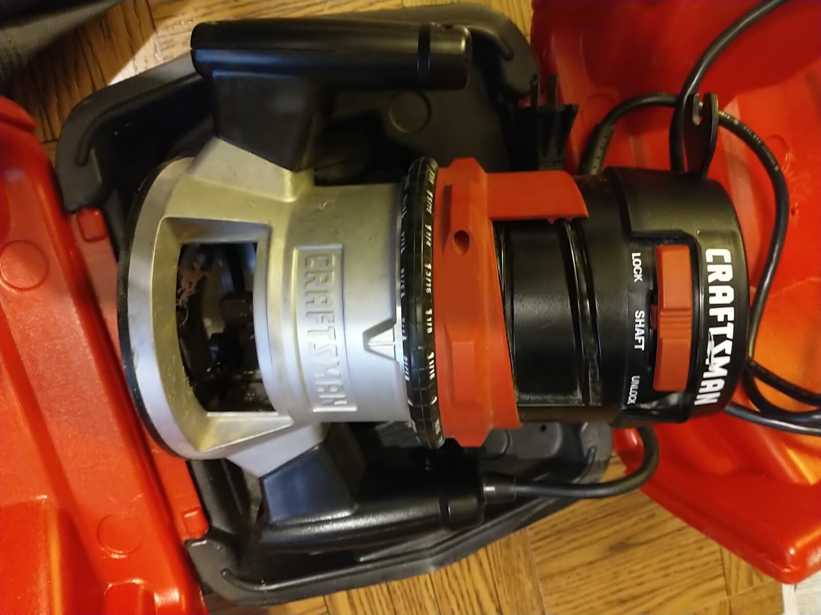 Craftsman Router 315.175040 -1 1/2 HP 25,000 RPM 8.0 AMP For Parts Or ...