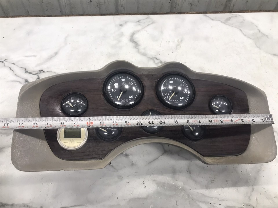 1998 Maxum 2000 SRI Boat Dash Gauges Gauge Panel Speedometer Tachometer