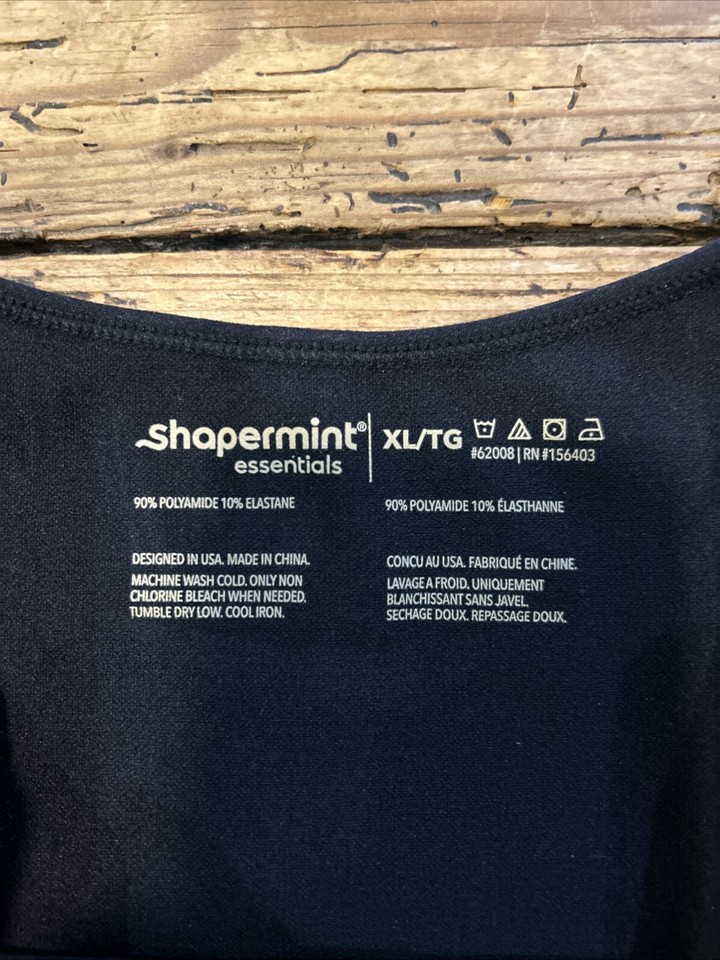 Shapermint Womens Size XL Black All Day Every Day Tank Cami NWT | eBay