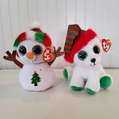 Ty Beanie Boos - MISTY the Christmas Snowman (6 Inch) Plush Toy 2022 ...