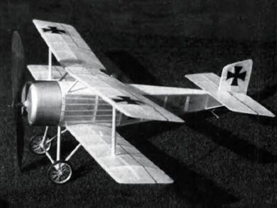 Euler D.II Peanut F/F 13" Wingspan RC Model Airplane Printed Plans ...