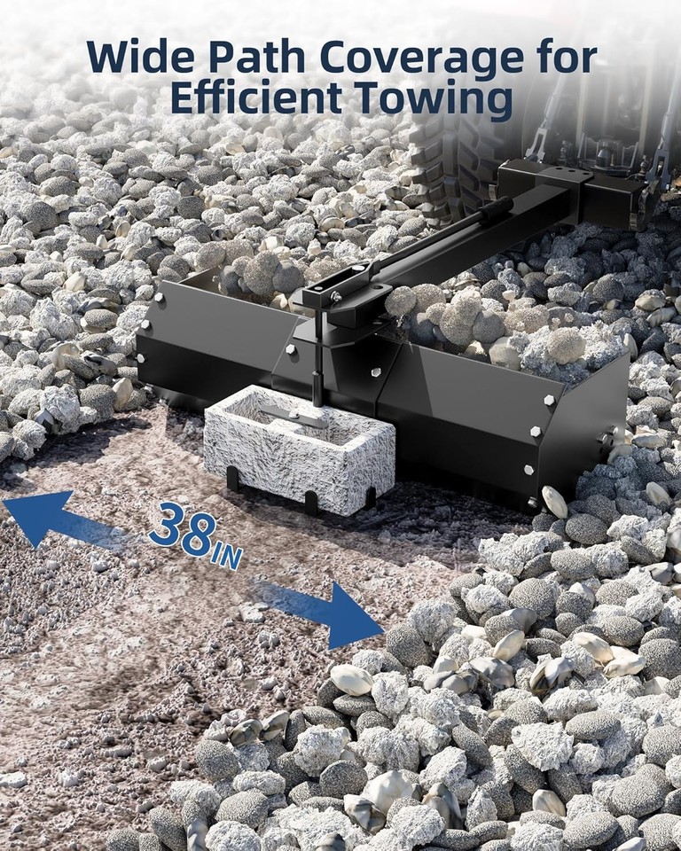 38" Tow Behind Box Scraper ATV UTV Lawn Tractor Attachments Box Blade ...