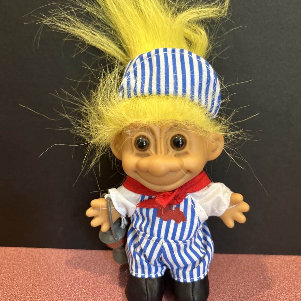 Vintage Russ Trolls From 1990’s Conductor,gold minerr And Farmer set of ...