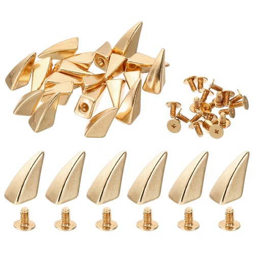 16mm Studs for Clothing, 50 Sets Studs and Spikes, 11x16mm, Gold Tone ...