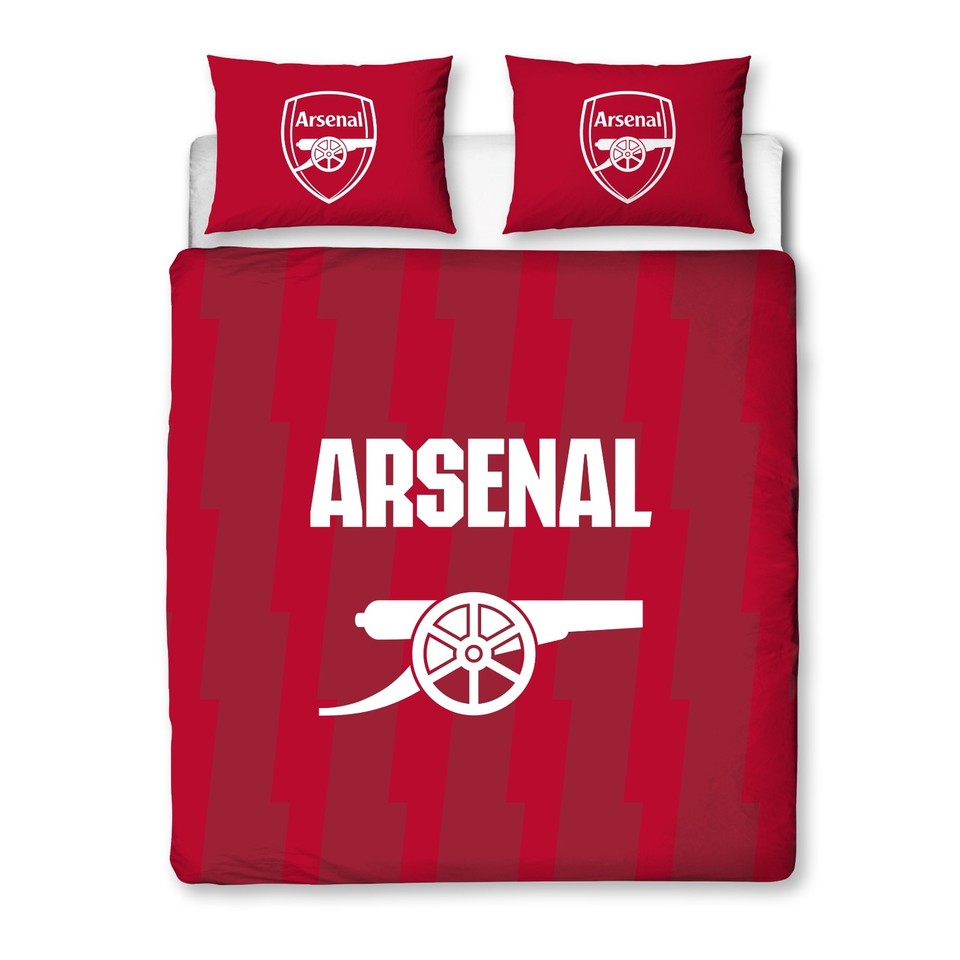 Arsenal FC Kids Double Duvet Reversible Bedding Red Gunners Set Quilt ...