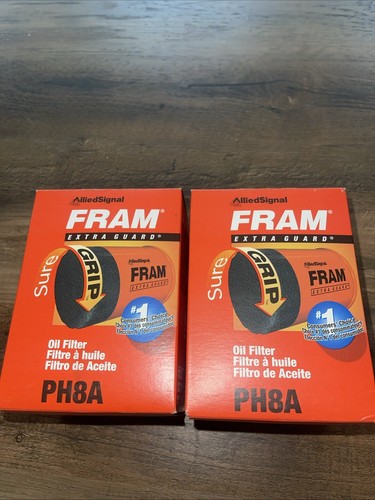 2 X FRAM Extra Guard Sure GripOil Filter PH8A Fits Ford, Dodge Chrysler ...