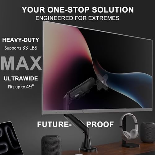 Heavy Duty Gas Spring Monitor Arm Single | eBay