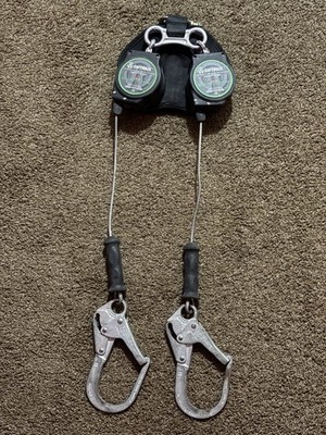 SafeWaze 7' Twin-Leg Self-Retracting Lifeline | Fall Protection Safety ...