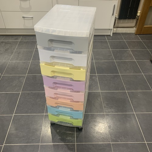 Really Useful Boxes Storage Drawer Tower - 8 x 7 Litre drawers - Pastel ...