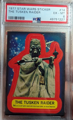 1977 Star Wars Sticker #14 The Tusken Raider PSA 6 | eBay